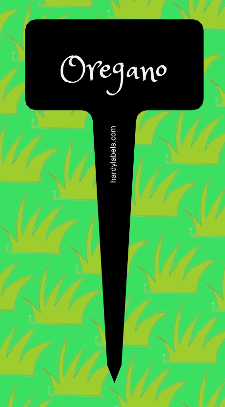 Engraved garden label for your herb bed – Oregano - Hardy Labels